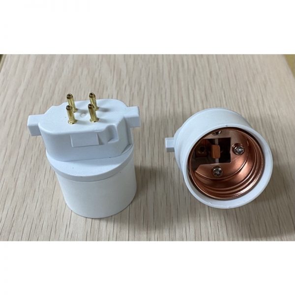 LED PL-BB BB 燈管 27W 轉E27 轉接頭 轉換頭 FDL-27W GX10Q轉E27 轉接座 | 金光閃閃 燈泡燈具批發